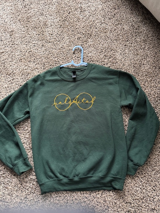 Gildan | Sweaters | Wicked Unlimited Dark Green Crewneck With Alphaba ...